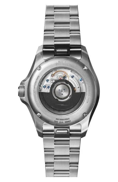 Shinola Monster Worldtimer Gmt Automatic Stainless Steel Bracelet Watch