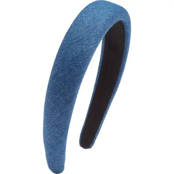 Chelsea28 Padded Denim Headband - Blue