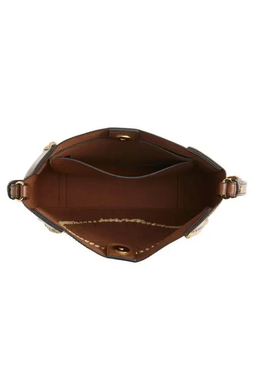 Stella McCartney Crossbody Bag With Raffia Trim - Tan