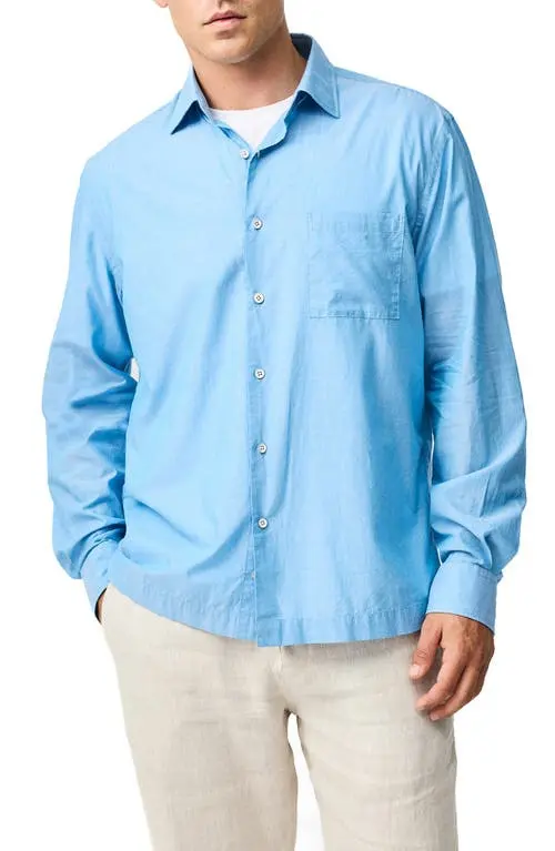 Rodd & Gunn Parsons Hill Cotton Button-up Shirt - Sky