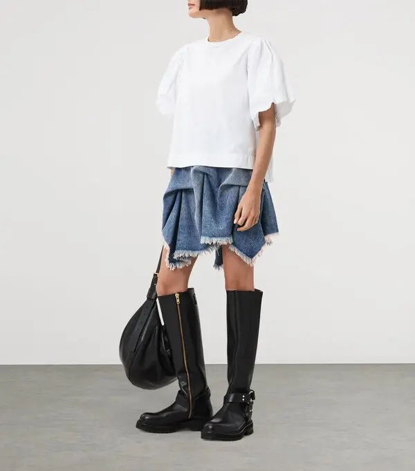 ALLSAINTS Crissy Denim Mini Skirt - Blue
