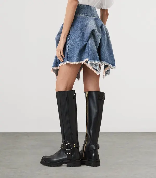 ALLSAINTS Crissy Denim Mini Skirt - Blue
