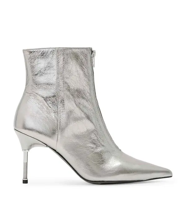 ALLSAINTS Metallic Natasha Ankle Boots - Grey