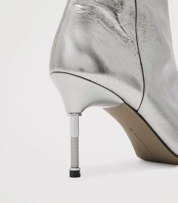 ALLSAINTS Metallic Natasha Ankle Boots - Grey