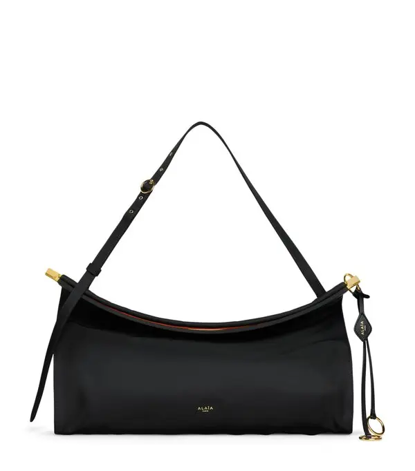 Alaïa Large Le Click East West Shoulder Bag - Black