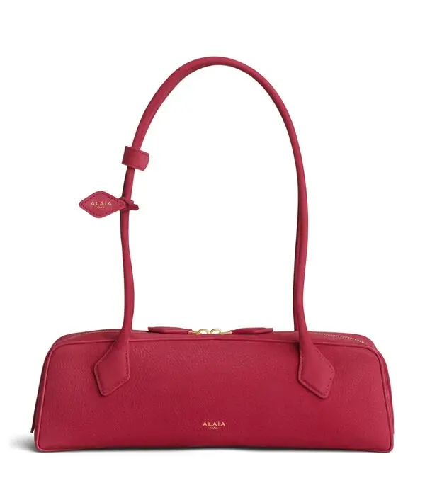 Alaïa Medium Suede Le Teckel Shoulder Bag - Red