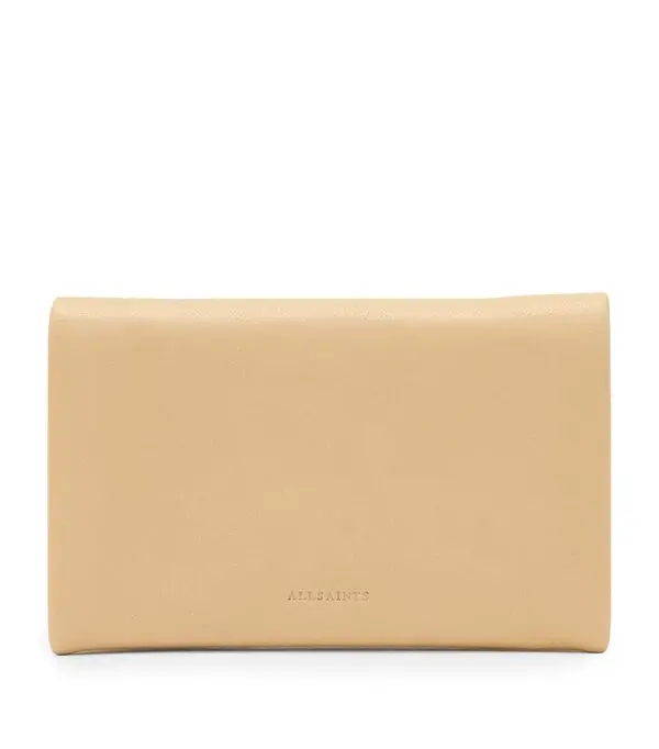 ALLSAINTS Leather Harluna Wallet - Yellow