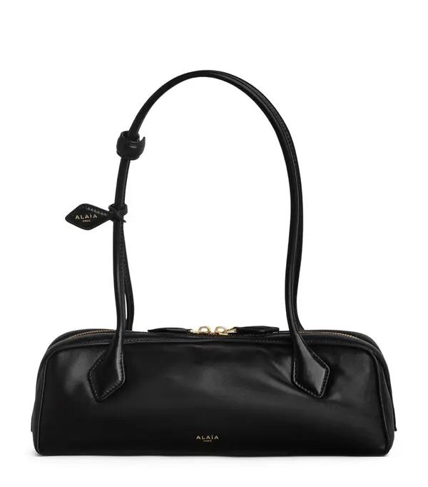 Alaïa Medium Lambskin Le Teckel Shoulder Bag - Black