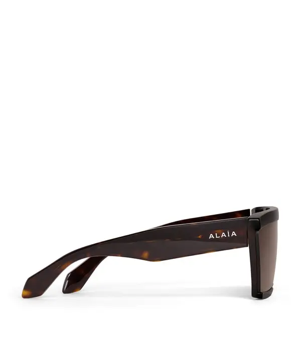 Alaïa Mask Sunglasses - Brown