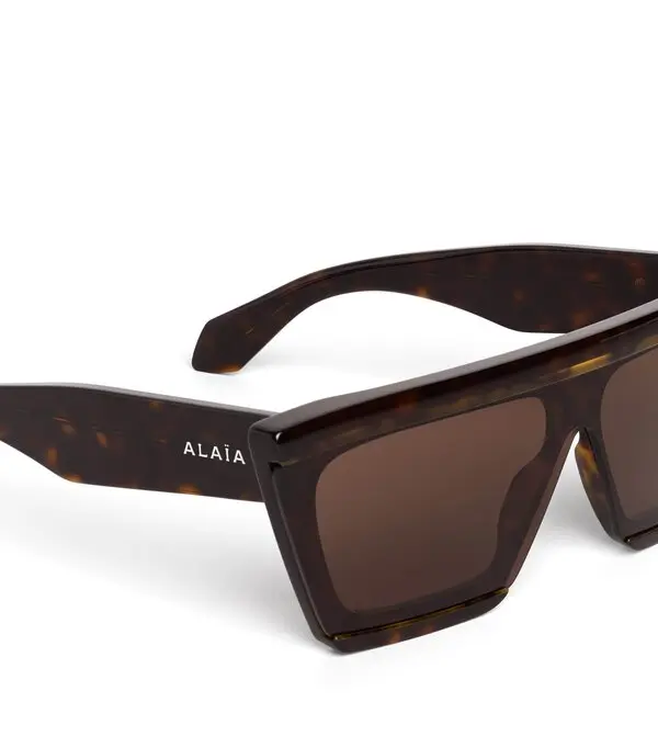 Alaïa Mask Sunglasses - Brown