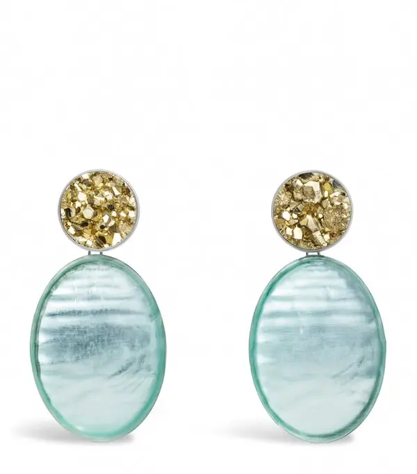 Alaïa Pendant Earrings - Green