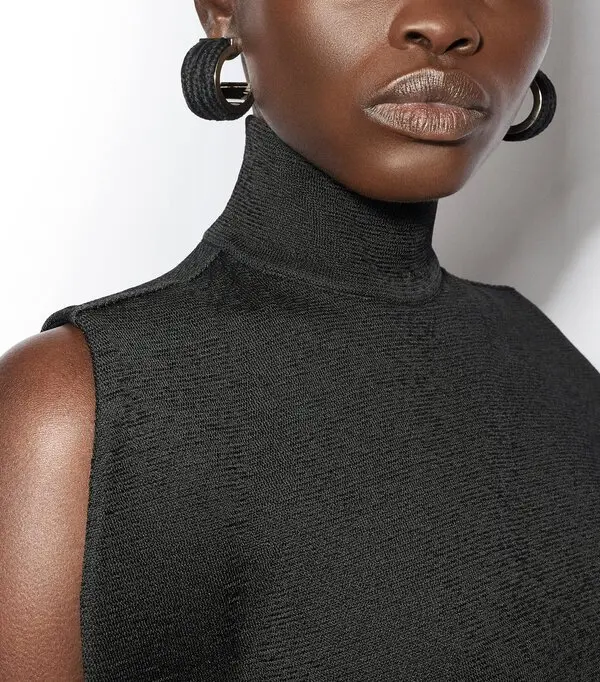 Alaïa Corded Hoop Earrings - Red