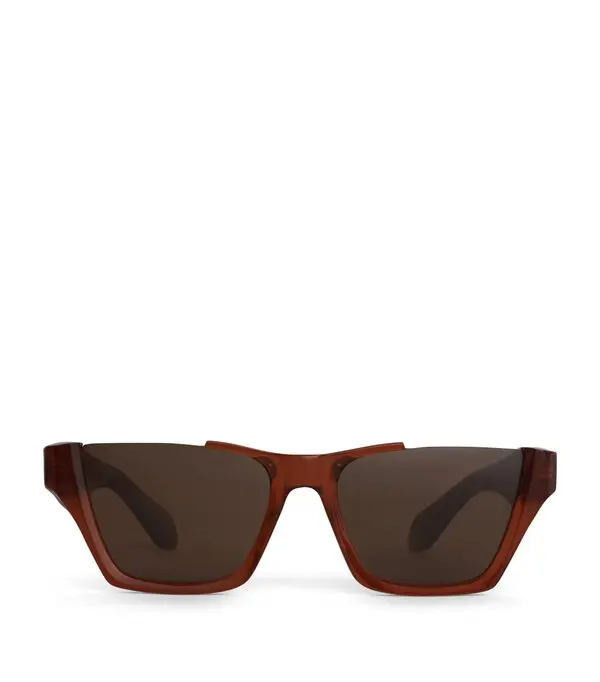 Alaïa Acetate Square Sunglasses - Red