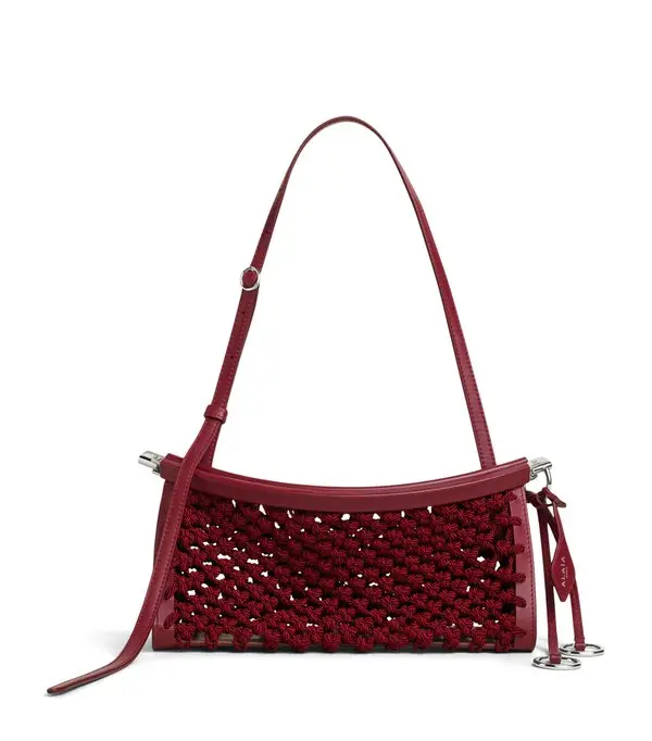 Alaïa Le Click East West Shoulder Bag - White