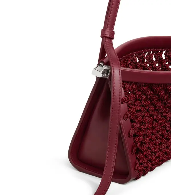 Alaïa Le Click East West Shoulder Bag - White