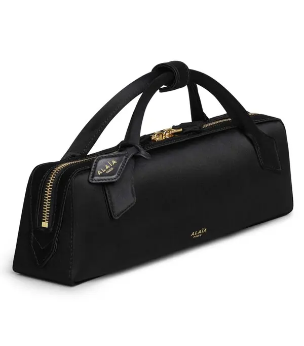 Alaïa Le Teckel Satin Bag - Yellow