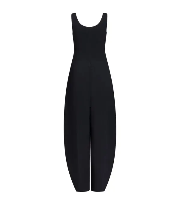 Alaïa Wool-blend Jumpsuit - Black