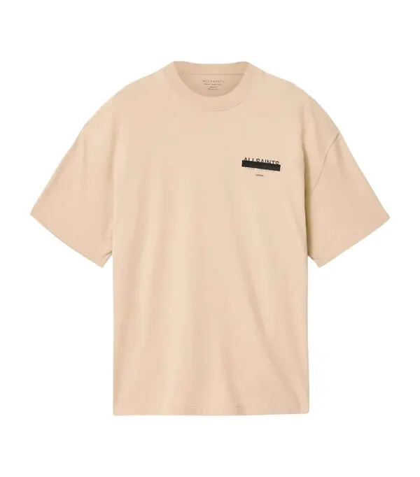 ALLSAINTS Organic Cotton Redact T-shirt - Brown