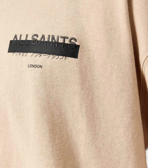 ALLSAINTS Organic Cotton Redact T-shirt - Brown