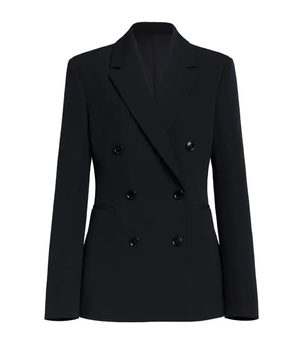 Alaïa Wool-blend Double-breasted Blazer - Black