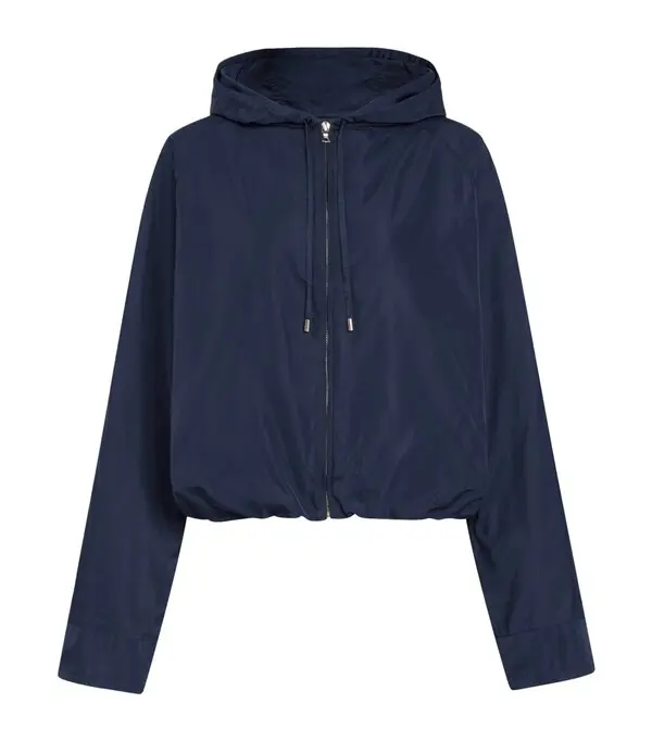 Alaïa Hooded Windbreaker Jacket - Blue