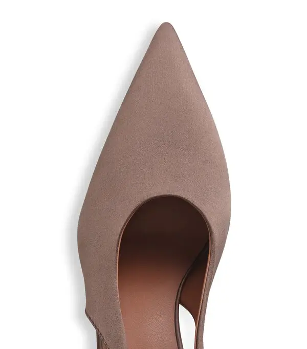 Alaïa Satin Cube Slingback Wedges 75