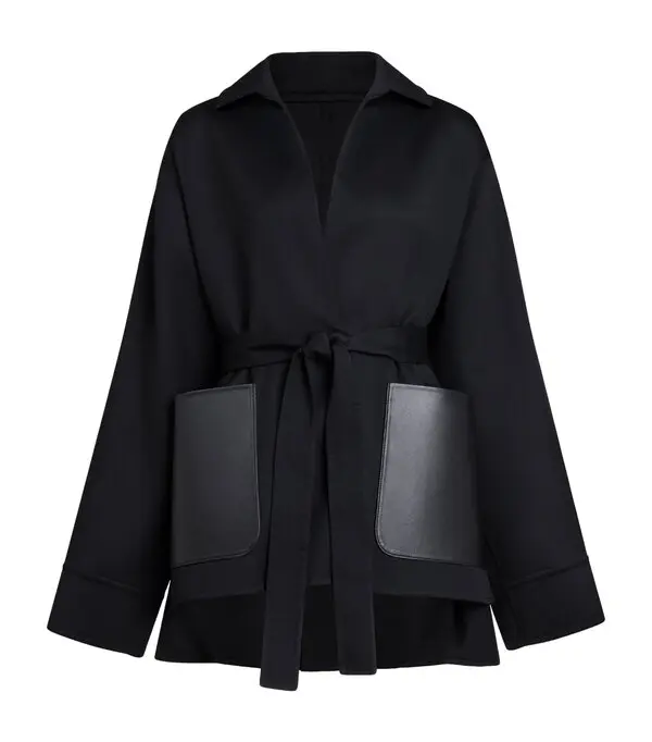 Alaïa Virgin Wool Belted Jacket - Black