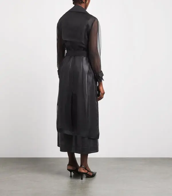 Alice + Olivia Sheer Silvia Trench Coat