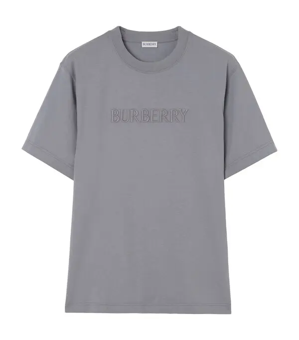 Burberry Cotton Logo T-shirt - Grey