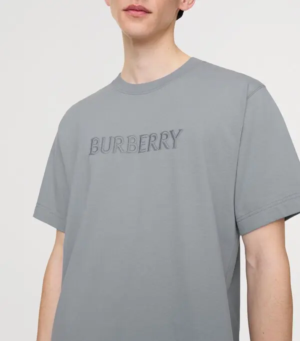 Burberry Cotton Logo T-shirt - Grey