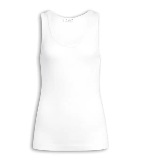 Alaïa Stretch-wool Tank Top - White