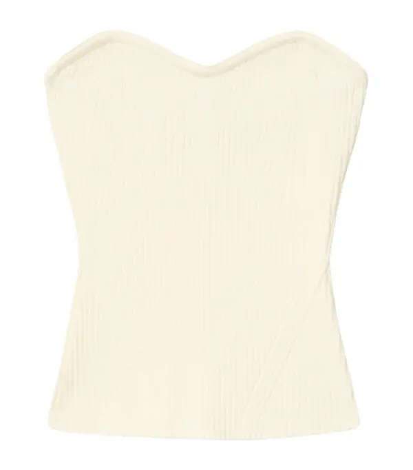 ALLSAINTS Knitted Bandeau Top - White