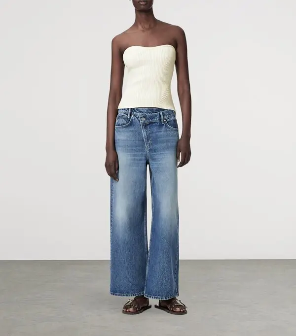 ALLSAINTS Knitted Bandeau Top - White