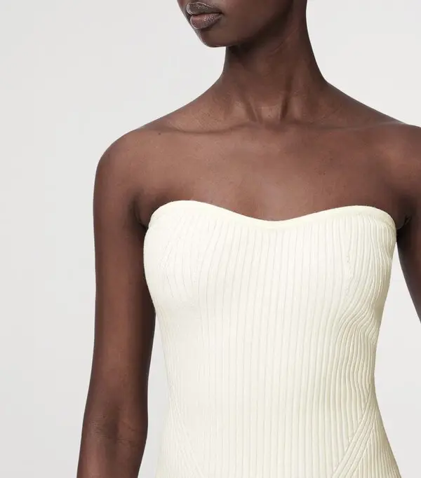 ALLSAINTS Knitted Bandeau Top - White