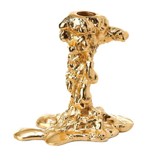 POLSPOTTEN Small Drip Candle Holder - Gold