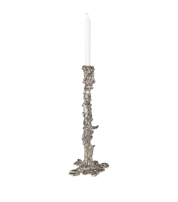 POLSPOTTEN Xxl Drip Candle Holder - Silver