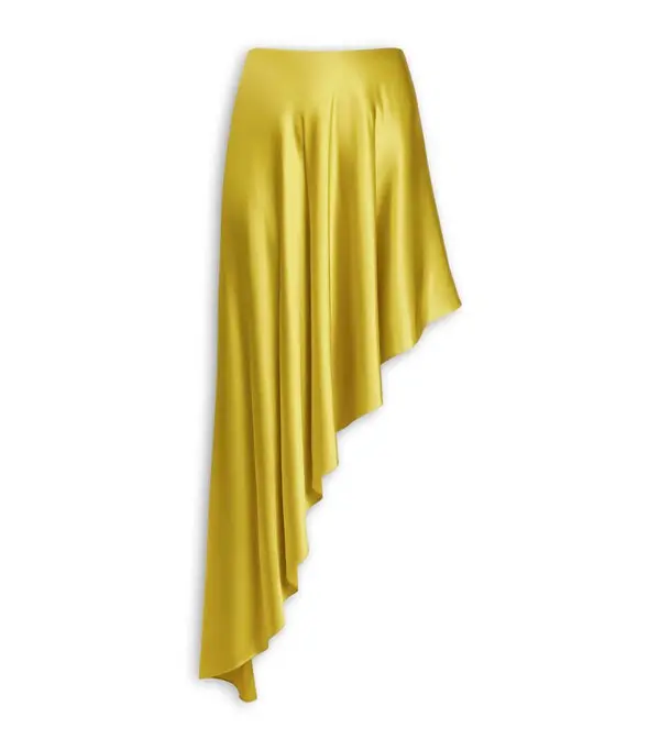Alaïa Asymmetric Pointed Skirt - Yellow