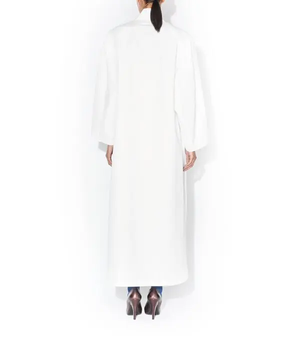 Alaïa Cotton Fringe Slip Dress - White