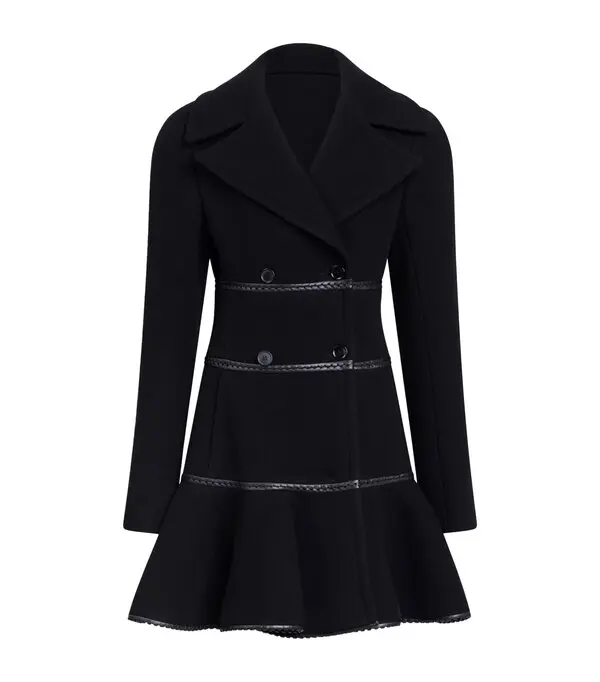 Alaïa Virgin Wool Princess Coat - Black
