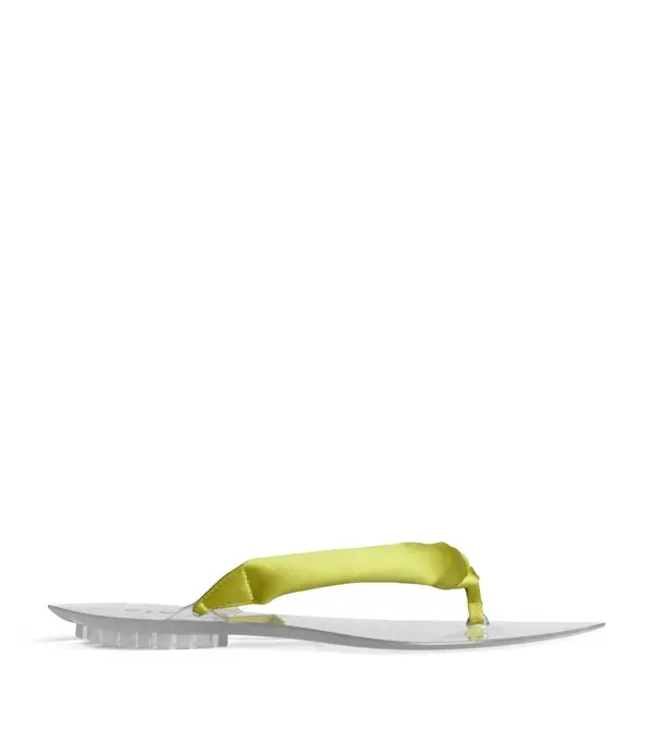 Alaïa Invisible Thong Flip Flops - Yellow