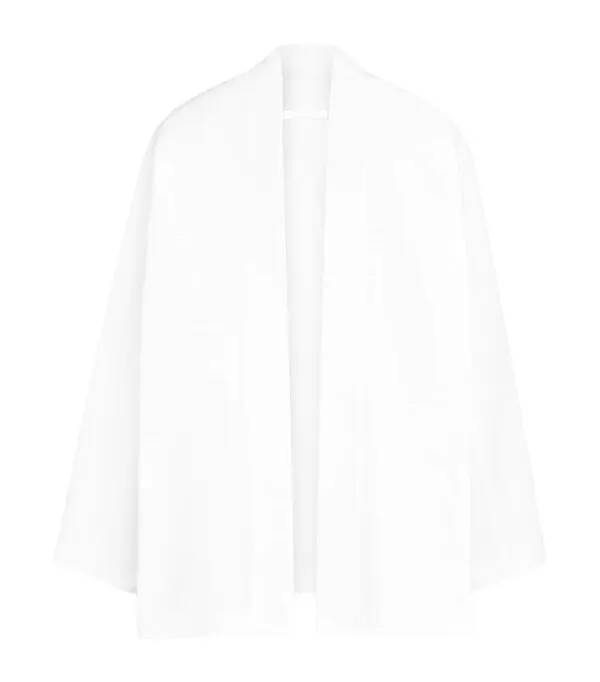 Alaïa Cotton Poplin Reverse Jacket - White