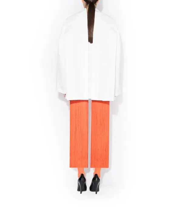 Alaïa Cotton Poplin Reverse Jacket - White