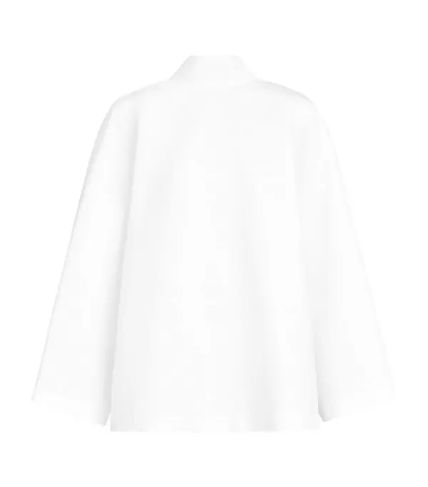 Alaïa Cotton Poplin Reverse Jacket - White