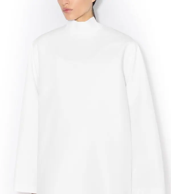 Alaïa Cotton Poplin Reverse Jacket - White