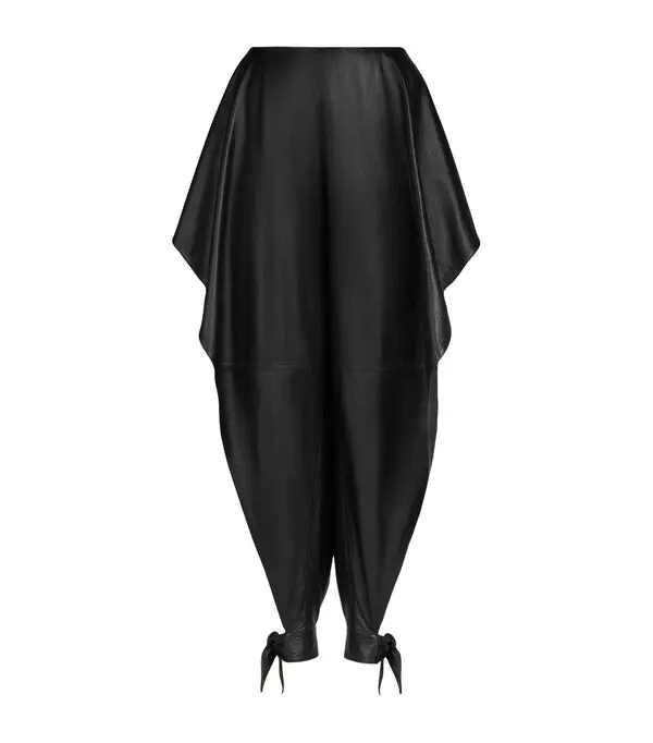 Alaïa Leather Open-leg Trousers