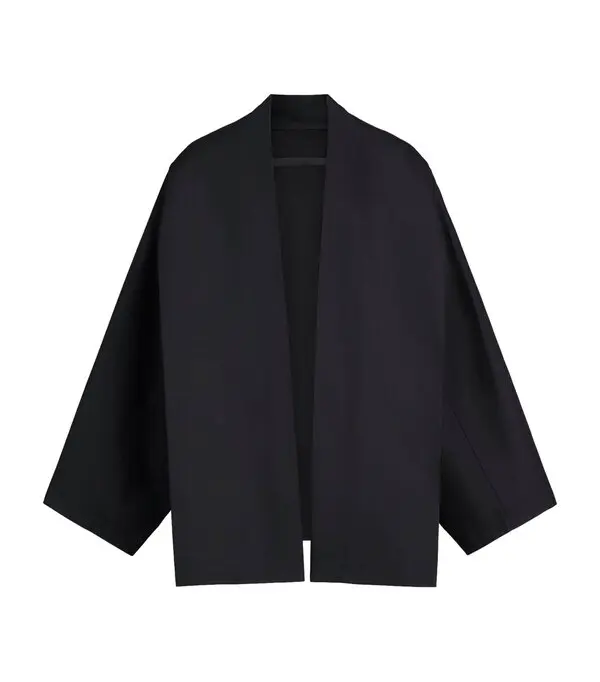 Alaïa Cotton Poplin Reverse Jacket - Black