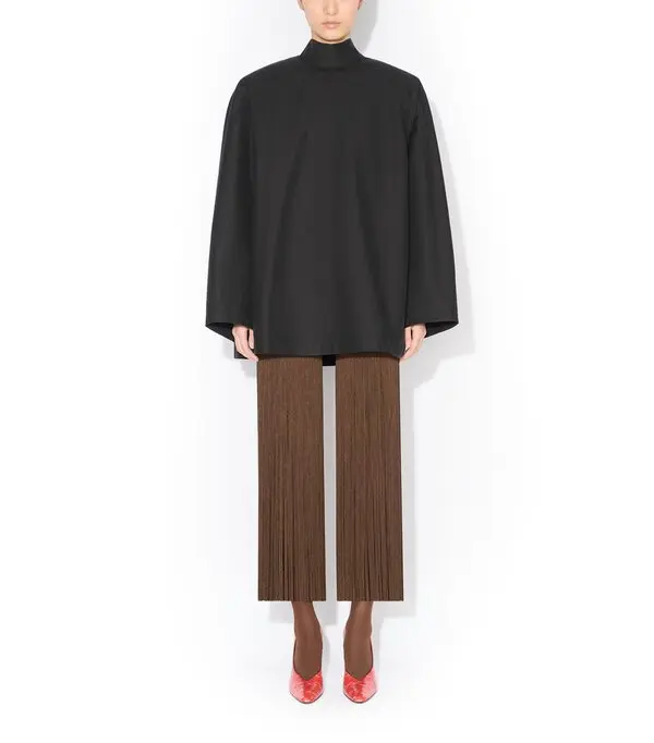 Alaïa Cotton Poplin Reverse Jacket - Black