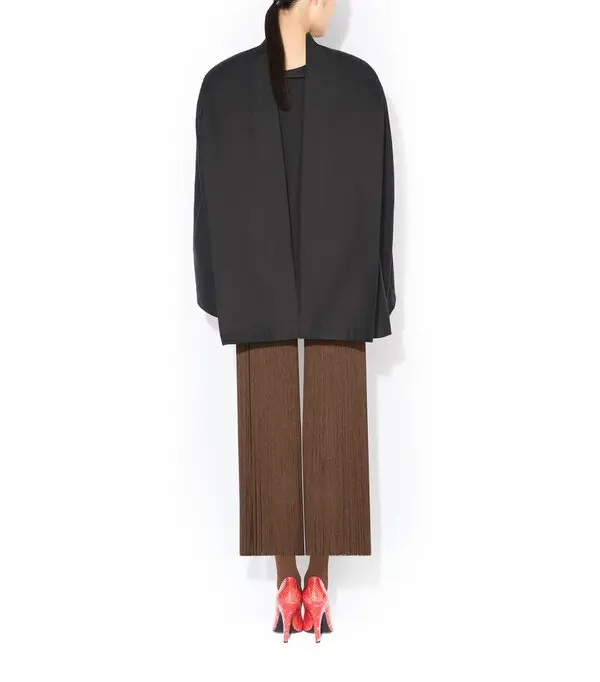 Alaïa Cotton Poplin Reverse Jacket - Black