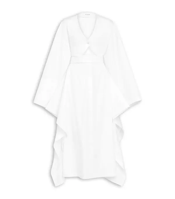 Alaïa Cotton Poplin Midi Dress