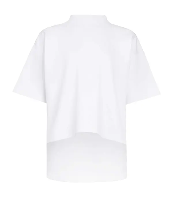Alaïa Cotton-blend Boxy T-shirt - White